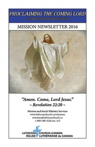 Praying for missions with the 2016 Missions Newsletter - The Canadian ...