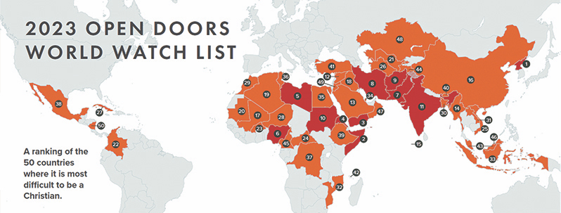 The state of Christian persecution globally - The Canadian Lutheran