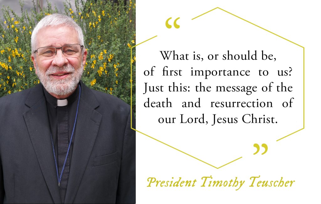 What is of First Importance? - The Canadian Lutheran