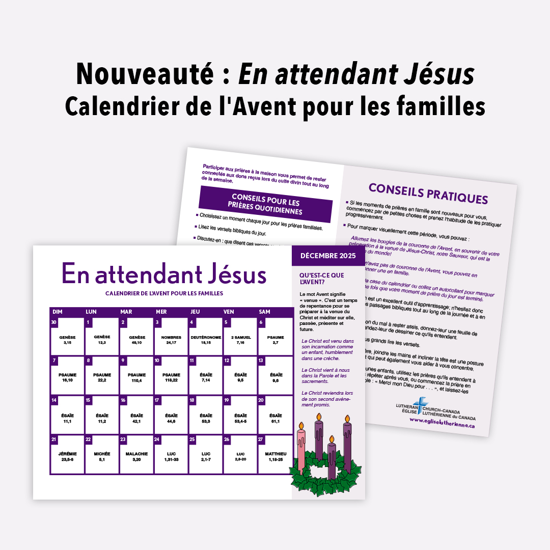 LCC Family Advent Devotional Calendar offered in French - The Canadian ...